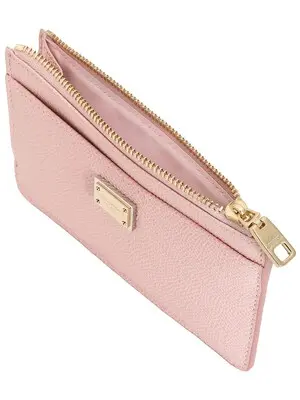 Dolce & Gabbana Leather Card Holder - Pink