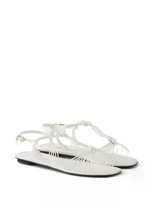 Prada Leather Flat Sandals
