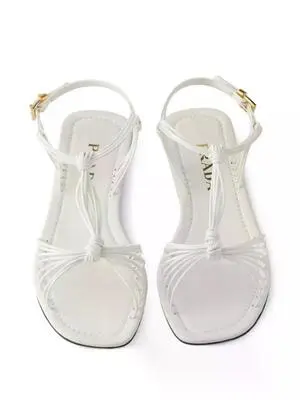 Prada Leather Flat Sandals