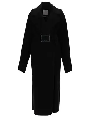 Sportmax Belted Coat - Black
