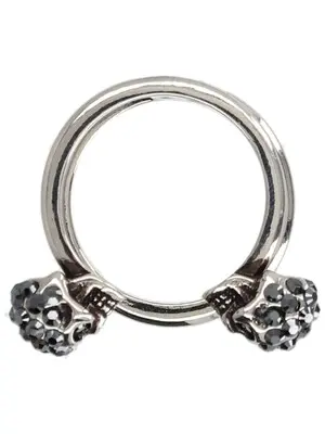 Alexander McQueen Skull Ring - Silver
