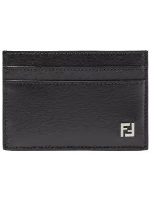 Fendi Silver Tone Wallets For Men