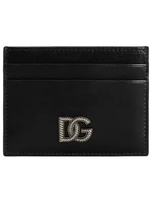 Dolce & Gabbana Card Holder With Logo - Black