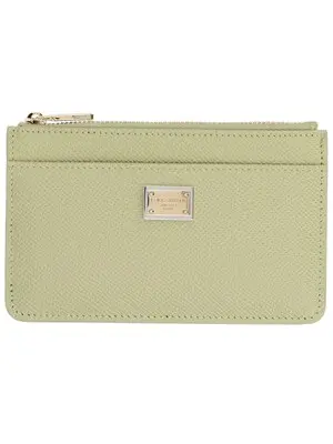 Dolce & Gabbana Leather Card Holder - Green