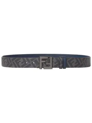 Fendi Reversible "squared" Belt - Blue