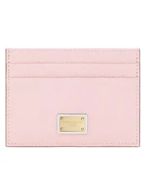 Dolce & Gabbana Leather Card Holder - Pink