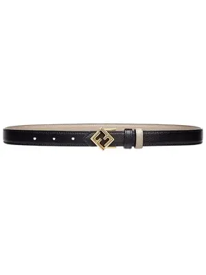 Fendi Ff Diamonds Reversible Belt - Black