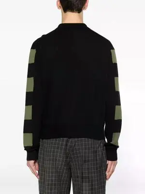 KIKO KOSTADINOV Striped Zip Up Cardigan - Black