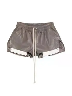 Rick Owens Fog Boxer Drawstring Shorts - Grey