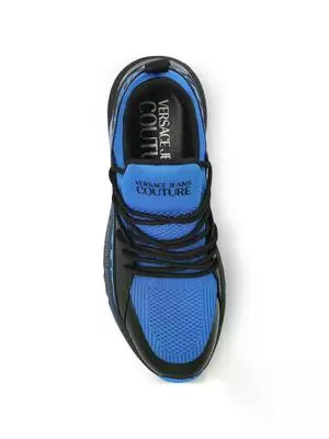 Versace Logo-tape Sneakers - Blue
