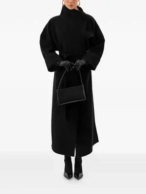 ANNAFOXY Belted Long Coat