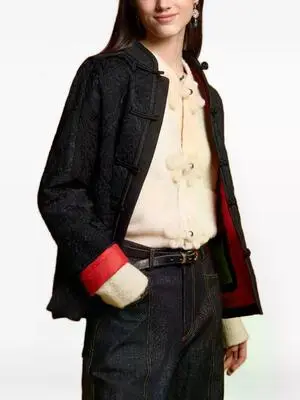 Shanghai Tang Wool-blend Textured Jacket