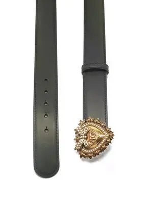 Dolce & Gabbana Devotion Heart Leather Belt