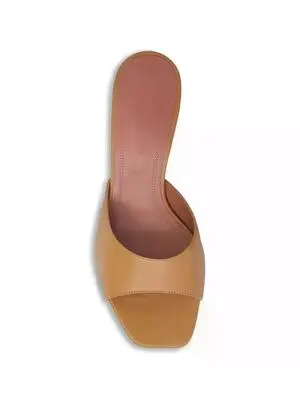 Amina Muaddi Lupita Leather Sandals