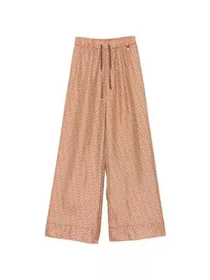 Herno Patterned Wide Leg Trousers