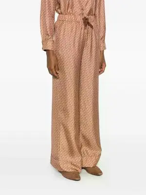 Herno Patterned Wide Leg Trousers
