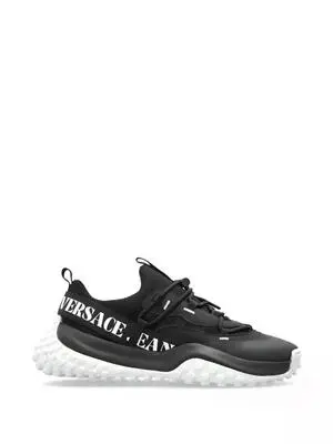 Versace Lettering Sneakers - Black
