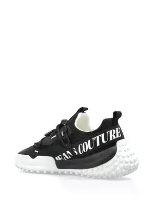 Versace Lettering Sneakers - Black
