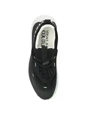 Versace Lettering Sneakers - Black