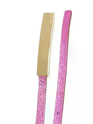 JIMMY CHOO Logo-engraved Buckle Belt