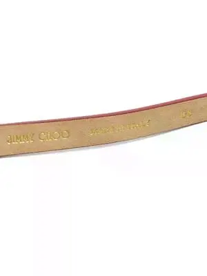 JIMMY CHOO Logo-engraved Buckle Belt