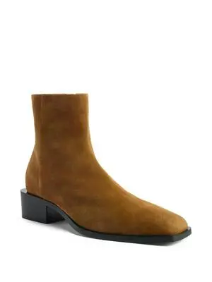 GIUSEPPE ZANOTTI Square-toe Ankle Boots - Brown