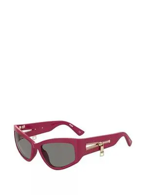 Moschino Cat-eye Zip Sunglasses
