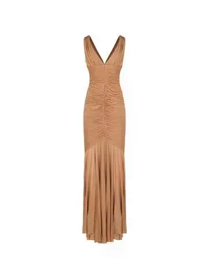 Giuseppe Di Morabito Draped V-neck Dress