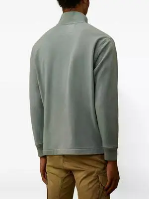 C.P. COMPANY Zip-fastening Chest-pocket Sweatshirt - Green