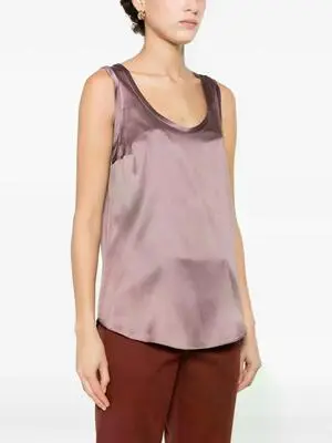 Brunello Cucinelli Scoop-neck Tank Top - Purple