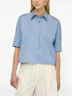 SEMICOUTURE Clara Button Shirt - Blue