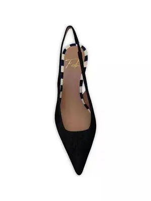Roberto Festa Dalila Stripe Slingback Pumps - Blue