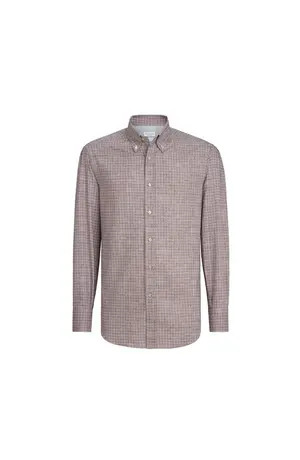 Brunello Cucinelli Printed Twill Shirt - Brown