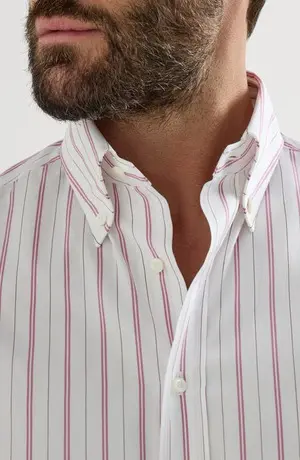 Brunello Cucinelli Striped Poplin Shirt