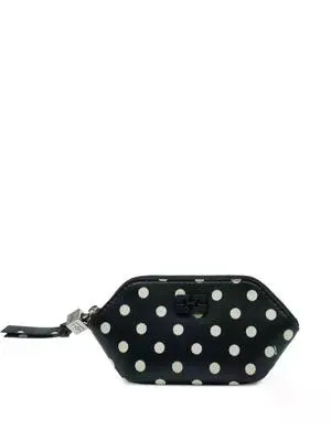 GANNI Polka-dot Purse - Black