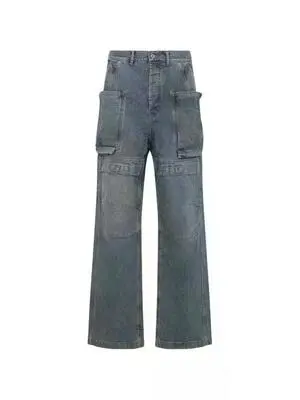 Rick Owens Stefan Cargo Trousers - Blue