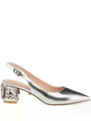 Twenty Fourhaitch Studded Pumps