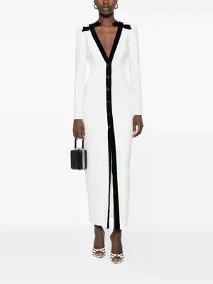 Alessandra Rich Bow-detail Maxi Dress