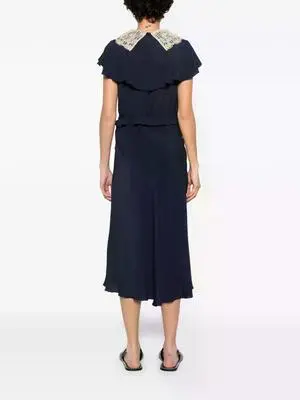 N°21 Lace-collar Midi Dress