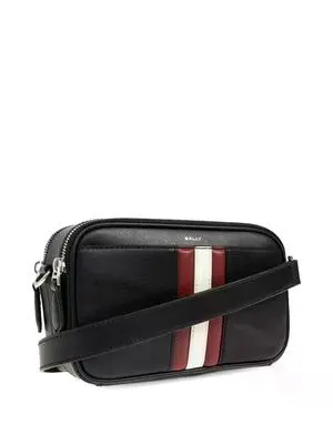 Bally Mythos Striped Leather Shoulder Bag