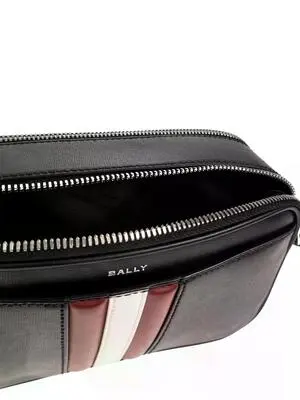 Bally Mythos Striped Leather Shoulder Bag