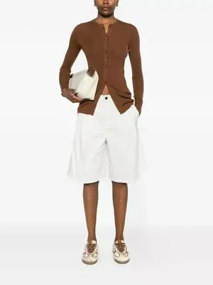 NINE:INTHE:MORNING Pleated Wide-leg Shorts