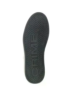 CRIME LONDON Chelsea Debossed-logo Glitter Sneakers