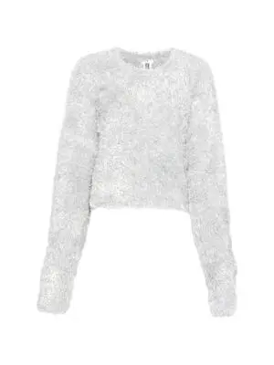 Noir Kei Ninomiya Lurex-effect Pullover - Neutrals