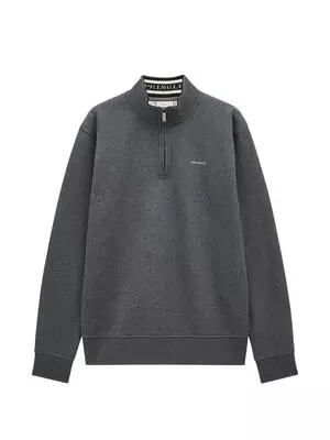 Pringle Of Scotland Quarter Zip Track Sweatshirt - Grey