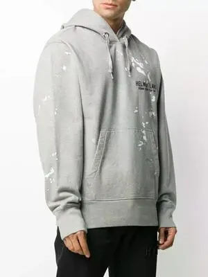 Helmut Lang Logo Drawstring Hoodie