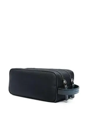 Santoni Logo Patch Wash Bag