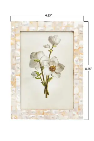 STORIED HOME Mother Of Pearl Photo Frame