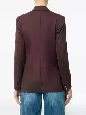 Elisabetta Franchi Peaked-lapel Double-breasted Blazer - Brown