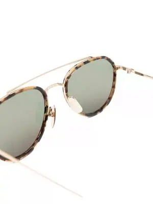 Thom Browne Pilot-frame Sunglasses - Brown